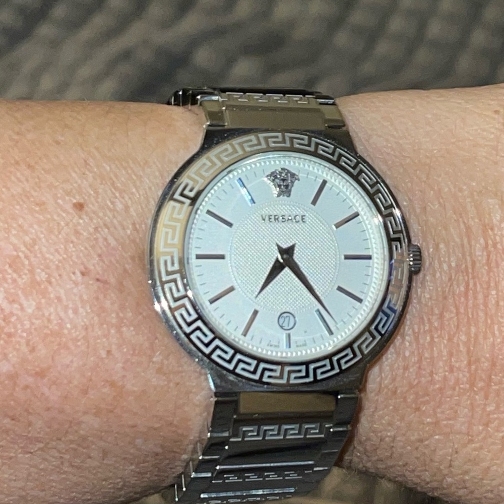 Authentic Versace Landmark Quartz Watch, Stainless St… - Gem